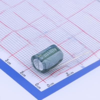 China Miniature Aluminum Electrolytic Capacitors Man Yue Tech EGF107M1JG1BRR Rated Working Voltage 6.3 to 100 Volts for sale