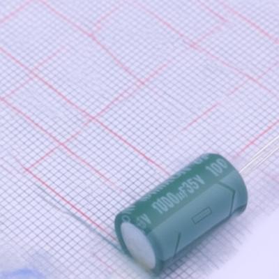 China Capacitance Range 3 3 To 4700F Miniature Aluminum Electrolytic Capacitors Man Yue Tech EGF108M1VI1HRR for sale
