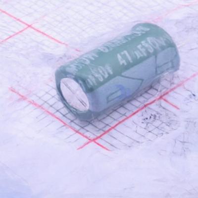 China Aluminum electrolytic capacitor Man Yue Tech EGF476M1HE11CB for performance in various electronic devices for sale