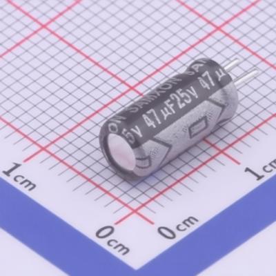 China Aluminum Electrolytic Capacitors Man Yue Tech EGT476M1ED11CB for Industrial and Electronic Applications for sale