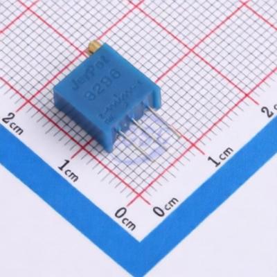 China Glass glaze multi turn potentiometer JIERR 3296W-1-101LF offering resistance control and compact size for sale
