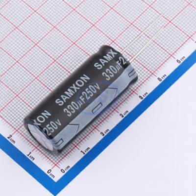 China Long lifetime Man Yue Tech ERH337V2EL40RR aluminum electrolytic capacitor meeting IEC60384 standards for sale