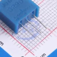 China Accurate resistance multi turn potentiometer JIERR 3296W 1 100LF glass glaze pre adjusted component for sale