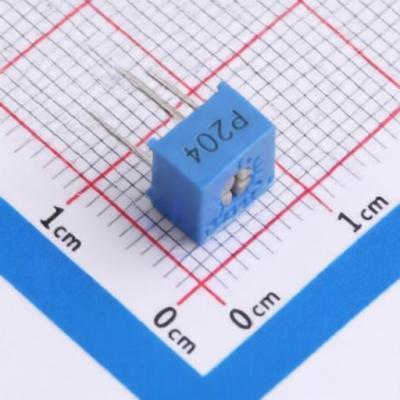 China Accurate resistance adjustment potentiometer glass glaze JIERR 3362P-1-204 single turn compact device for sale
