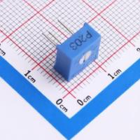 China Compact glass glaze potentiometer designed for precise resistance tuning JIERR 3386P-1-203 component for sale