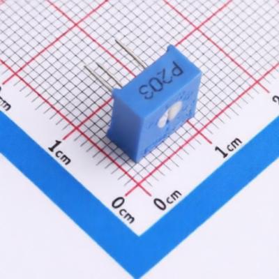 China Compact glass glaze potentiometer designed for precise resistance tuning JIERR 3386P-1-203 component for sale
