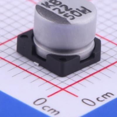 China Durable SMD Aluminum Electrolytic Capacitor Lelon VZH220M1HTR-0605 with RoHS and AEC-Q200 Compliance for sale
