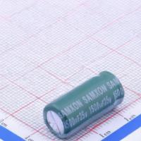 China miniature aluminum electrolytic capacitor Man Yue Tech EGF158M1EG20RR suitable for power supply circuits for sale