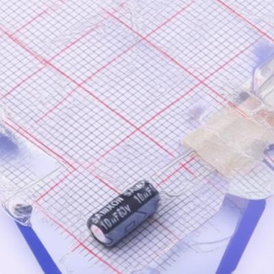 China Electrolyte impregnated Man Yue Tech EKM106M1JD11TC aluminum electrolytic capacitor with rubber seal for sale