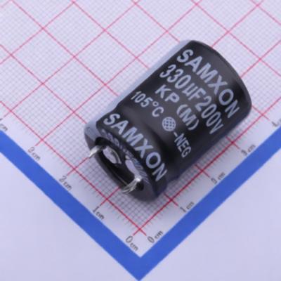 China aluminum electrolytic capacitor Man Yue Tech EKP337M2DN30SZ designed for miniature and large can types for sale