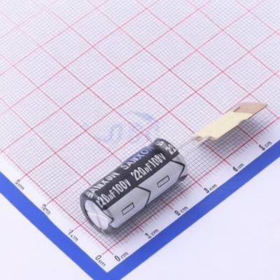 China miniature aluminum electrolytic capacitors Man Yue Tech ESK227M2AI25TC suitable for electronic applications for sale