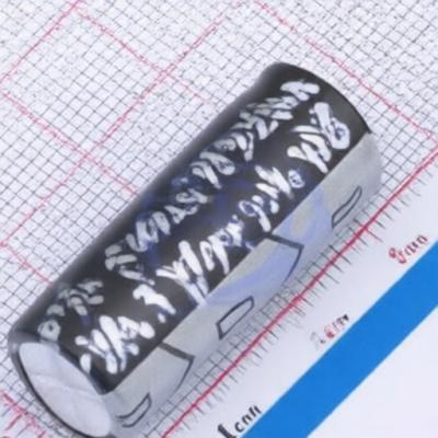 China Single ended aluminum capacitor Man Yue Tech EGT337M2AI30RR with formed aluminum foils and PET sleeve for sale