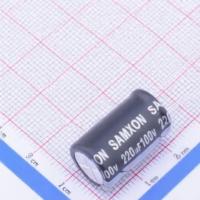 China High reliability Man Yue Tech EGT227M2AI20RR capacitor with PET sleeve and aluminum case construction for sale