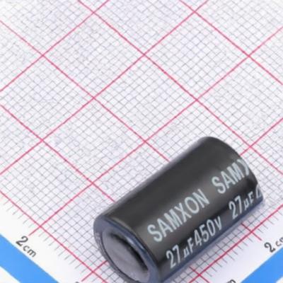 China Durable polar aluminum electrolytic capacitor Man Yue Tech ERT276M2WI1JRR featuring safety vent and PET sleeve for operation for sale