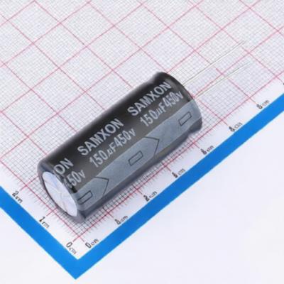 China performance capacitor Man Yue Tech ERD157M2WL40RRS0A-R aluminum case single ended construction type for sale