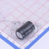 China Miniature Aluminum Electrolytic Capacitors Man Yue Tech ERD226M2WI20RR with rated working voltage range from 4 to 50 volts DC for sale