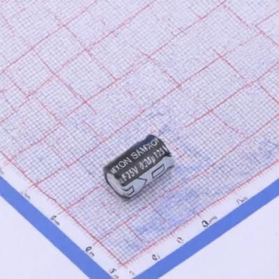 China Durable aluminum electrolytic capacitors featuring Man Yue Tech EGT827M1EG16RR for circuit performance for sale
