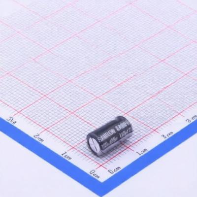 China Aluminum electrolytic capacitor Man Yue Tech ESK107M1EE11RR designed for miniature and large can applications for sale