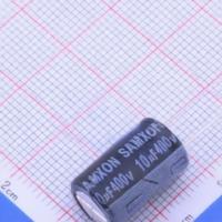 China aluminum electrolytic capacitor Man Yue Tech EKM106M2GG16RR for diverse electronic applications for sale
