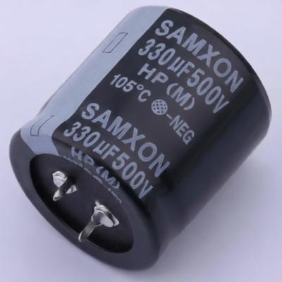 China Aluminum Electrolytic Capacitors Man Yue Tech EHP337M2HQ35 for Industrial and Electronic Applications for sale