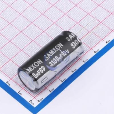 China miniature aluminum electrolytic capacitor Man Yue Tech EGT338M1JL40RRSNP-R ideal for electronic circuits for sale