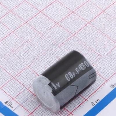 China Durable aluminum electrolytic capacitor Man Yue Tech ERT686M2WL20RR with foil type and tinned CP wire lead lines for sale