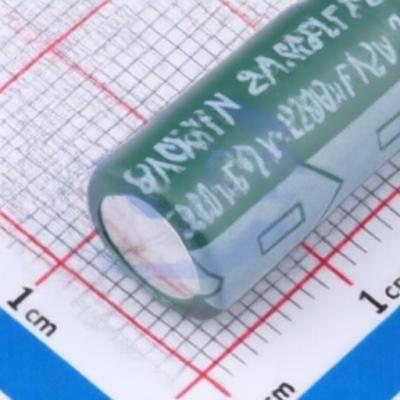 China Single ended foil type capacitor Man Yue Tech EGF228M1CG20CBS9P with tinned CP wire and aluminum case for sale