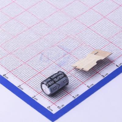 China polar aluminum electrolytic capacitor Man Yue Tech EKM106M2CF12TE with PET sleeve and rubber sealing for sale
