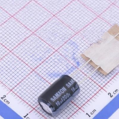 China Aluminum electrolytic capacitor Man Yue Tech EKM106M2DF12TV for communication and industrial equipment for sale