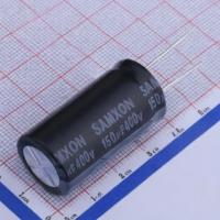 China Long life aluminum electrolytic capacitor Man Yue Tech EKM157M2GL35RR for remote controllers and VCDs for sale