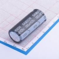 China Aluminum case Man Yue Tech ERH187M2ML40RR electrolytic capacitor with foil type construction and sealing for sale