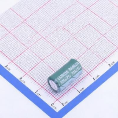 China High Frequency Miniature Aluminum Electrolytic Capacitors Man Yue Tech EGF337M1EF16RR with Performance at 105C for sale