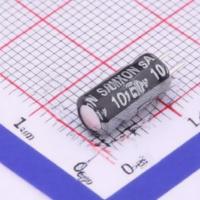 China aluminum electrolytic capacitor Man Yue Tech EGT106M1HD11CB single ended foil type with wide temperature range for sale