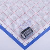 China Miniature aluminum electrolytic capacitors Man Yue Tech EKM477M1EG1BRR designed for electronic and industrial for sale