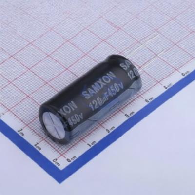 China SAMXON Aluminum Electrolytic Capacitors Man Yue Tech EKM127M2WL35RR for Industrial Power Supply Applications for sale