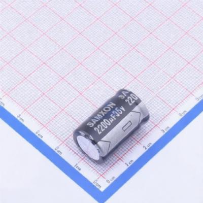 China aluminum electrolytic capacitor Man Yue Tech EGT228M1VK25RR for demanding circuit designs and power supply for sale