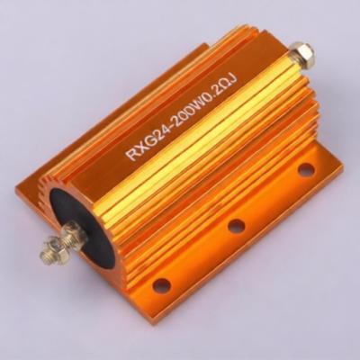 China High power load Milliohm HoRX-200W-200mR-5% resistor with environmental protection molded aluminum shell for sale