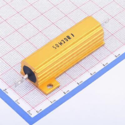 China High Reliability Aluminum Shell Resistor Milliohm HoRX-50W-30R-5% Molded Structure Heat Dissipation for sale