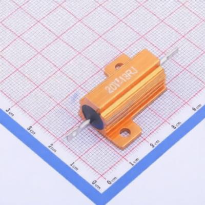 China Compact molded aluminum shell resistor Milliohm HoRX-20W-18R-5% designed for high power and operation for sale