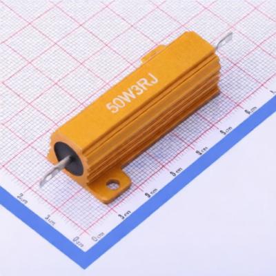 China Compact Molded Aluminum Case Resistor Milliohm HoRX-50W-3R-5% for Thermal Dissipation in Electronics for sale