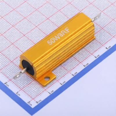 China insulated aluminum shell resistor Milliohm HoRX-50W-8R-1% molded with silicon copper film technology for sale