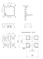 China Communication GPS crystal oscillator muRata XNCLH30M720THJA1P0 30.720000MHz frequency current consumption 2.6mA max for sale