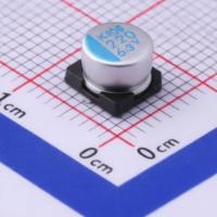 China Conductive Polymer Aluminum Capacitors NCC APXK6R3ARA221MF461 with Surface Mount and Low ESR Features for sale