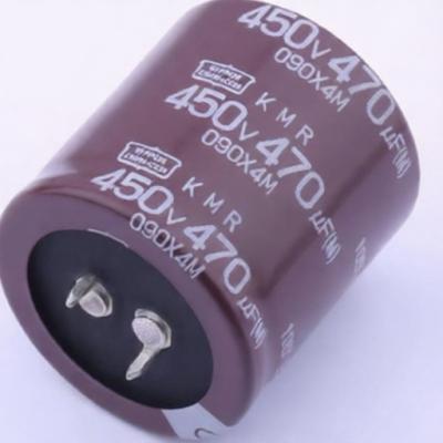China snap in aluminum electrolytic capacitor NCC EKMR451VSN471MA35S rated 105 degrees for power supply and inverter for sale