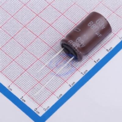 China Miniature Aluminum Electrolytic Capacitors KY Series NCC EKY-630ELL681ML25S Offering Extended Ripple Current Life for sale