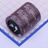 China Durable downsized snap in capacitor NCC EKMS401VSN681MA40S with rated voltage range from 160 to 600Vdc for sale