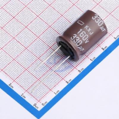 China Miniature Aluminum Electrolytic Capacitors NCC EKXJ161ELL331MM25S Offering 8000 to 12000 Hours Life for sale