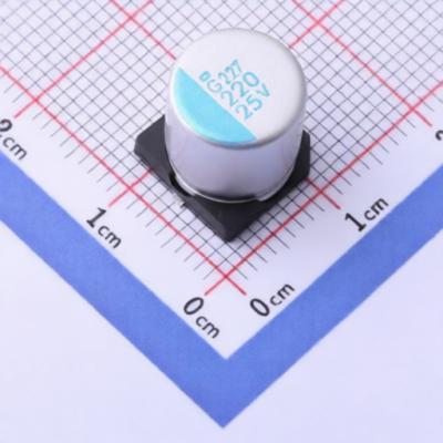 China Surface Mount Capacitor NCC APXG250ARA221MJA0G Conductive Polymer Aluminum Solid Type with Low ESR for sale
