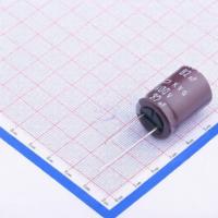 China Miniature Aluminum Electrolytic Capacitors NCC EKXG401ELL820MM25S with Brown PET Sleeve and Long Life at 105 Celsius for sale