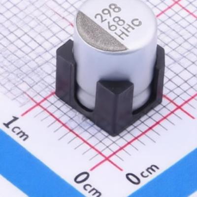 China High temperature conductive polymer hybrid aluminum electrolytic capacitor NCC HHXC500GRA680MHA0G rated for 125C operation for sale